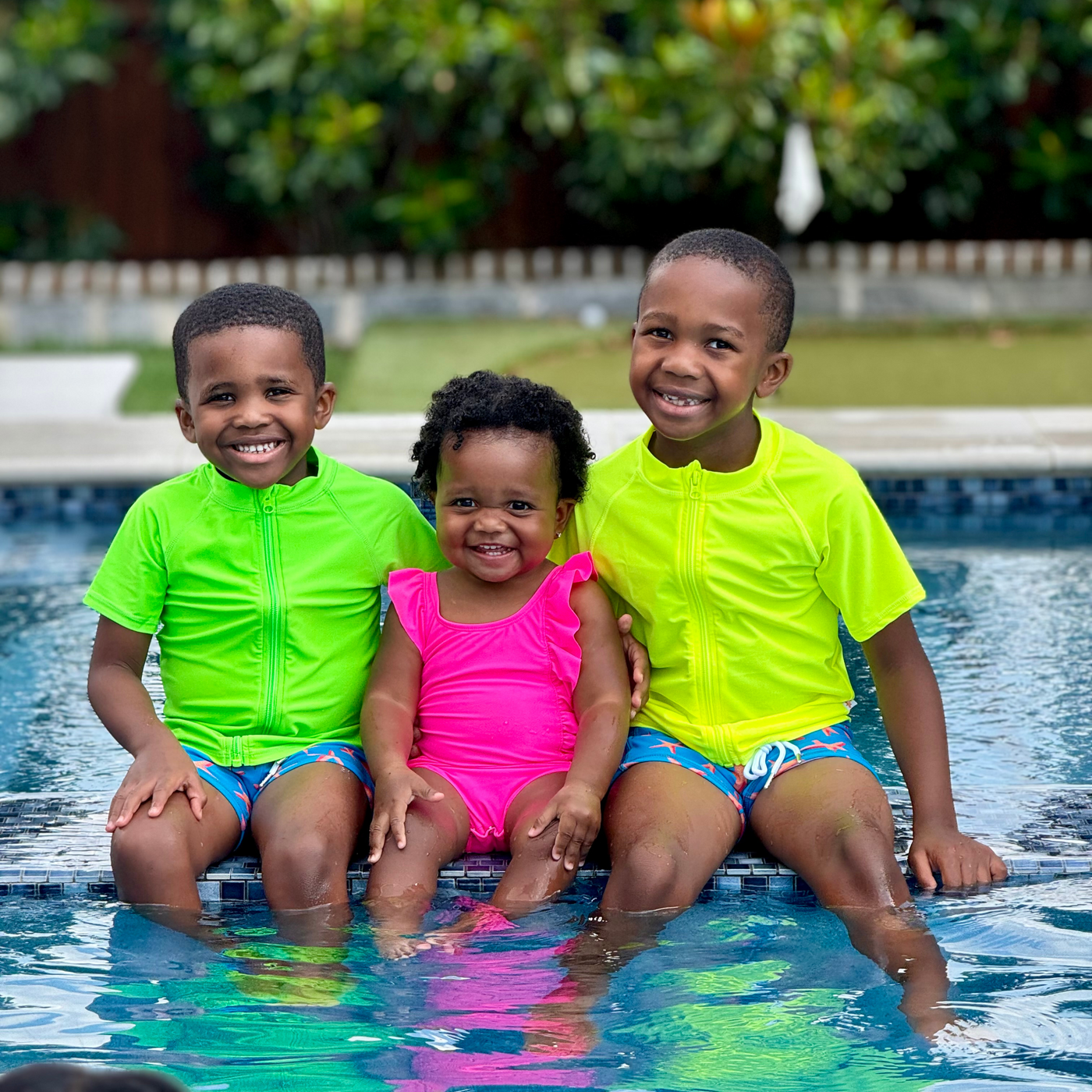 Girls’ Ruffle One-Piece Swimsuit “Too Sweet” Neon Pink | SwimZip