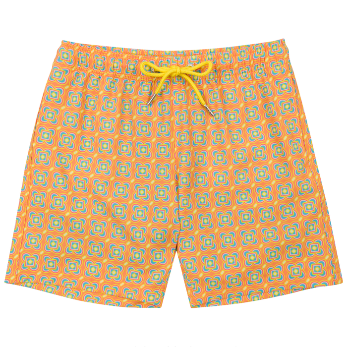 Boys Swim Trunks Boxer Brief Liner (sizes 6-14) | “Kaleidoscope"