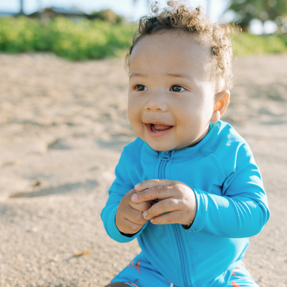 SwimZip Kid's Long Sleeve Rash Guard - Multiple Colors - UPF 50+