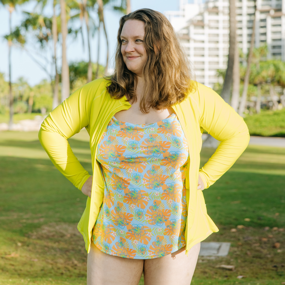 Women’s Strappy A-Line Tankini Top | “Groovy”