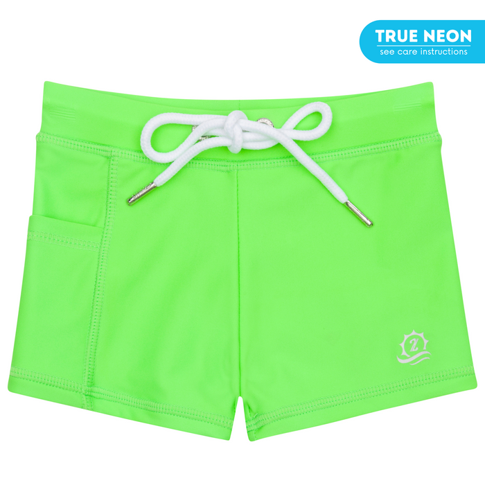 SwimZip Kid's Euro Swim Shorties Trunks - Multiple Colors - UPF 50+
