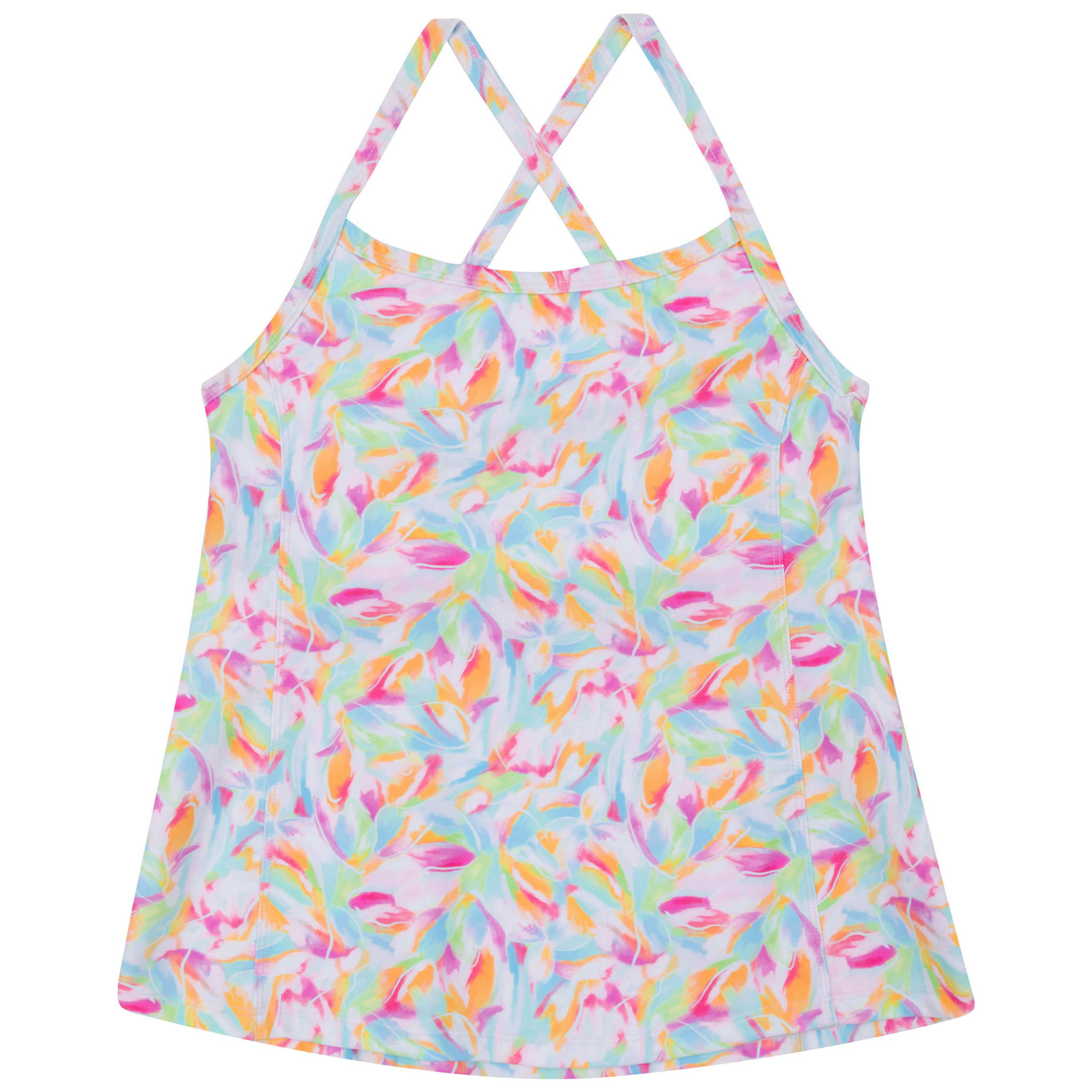 Women’s Strappy A-Line Tankini Top | “Petals"