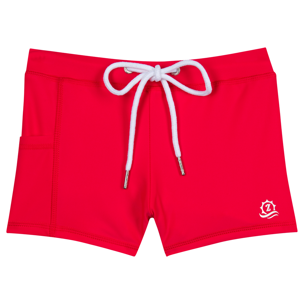 SwimZip Kid's Euro Swim Shorties Trunks - Multiple Colors - UPF 50+